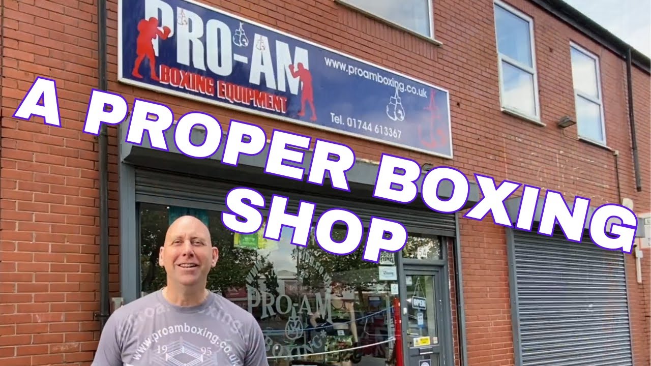 A Visit To PRO-AM Boxing Shop - YouTube