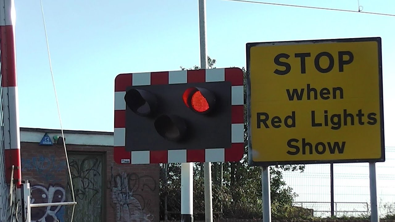 Level Crossing at Merrion Gates - 22000 Class Intercity Train - YouTube