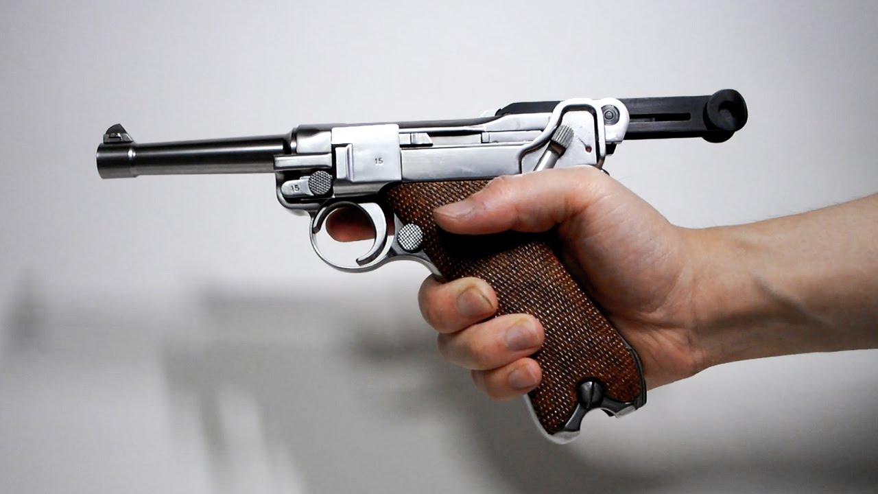 Non-Toggle action Luger P08 gbb - YouTube