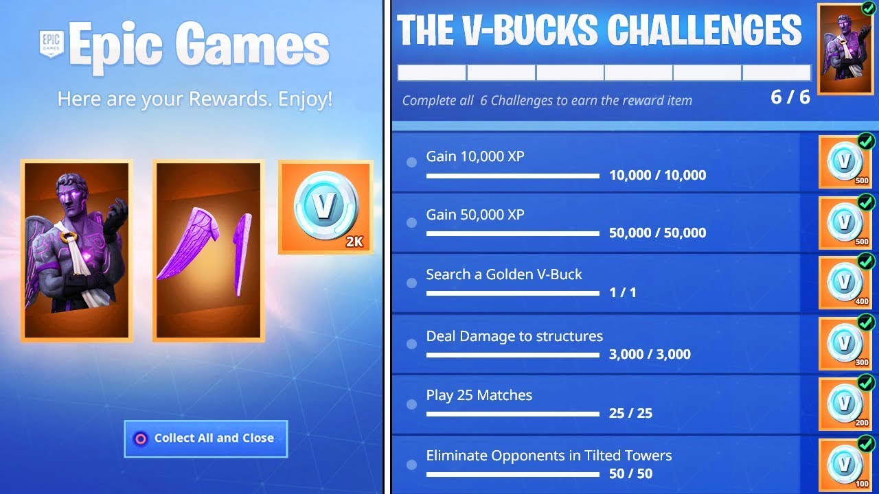 The FREE VBUCKS REWARDS in Fortnite.. - YouTube