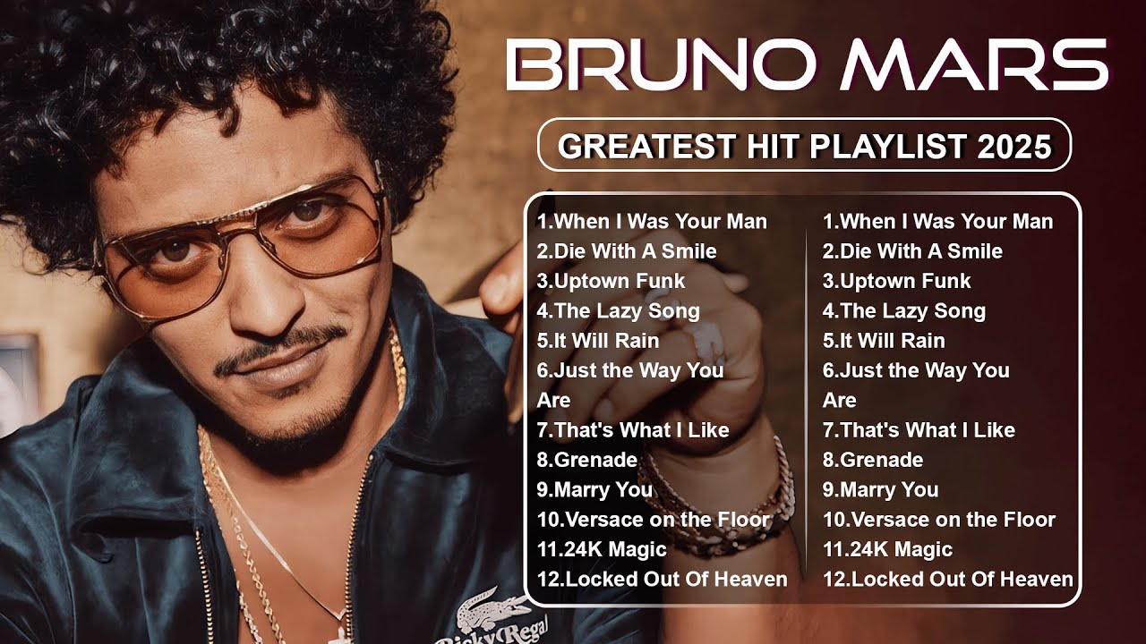 BRUNO MARS Best Songs Collection - Greatest Hits Songs Playlist - YouTube