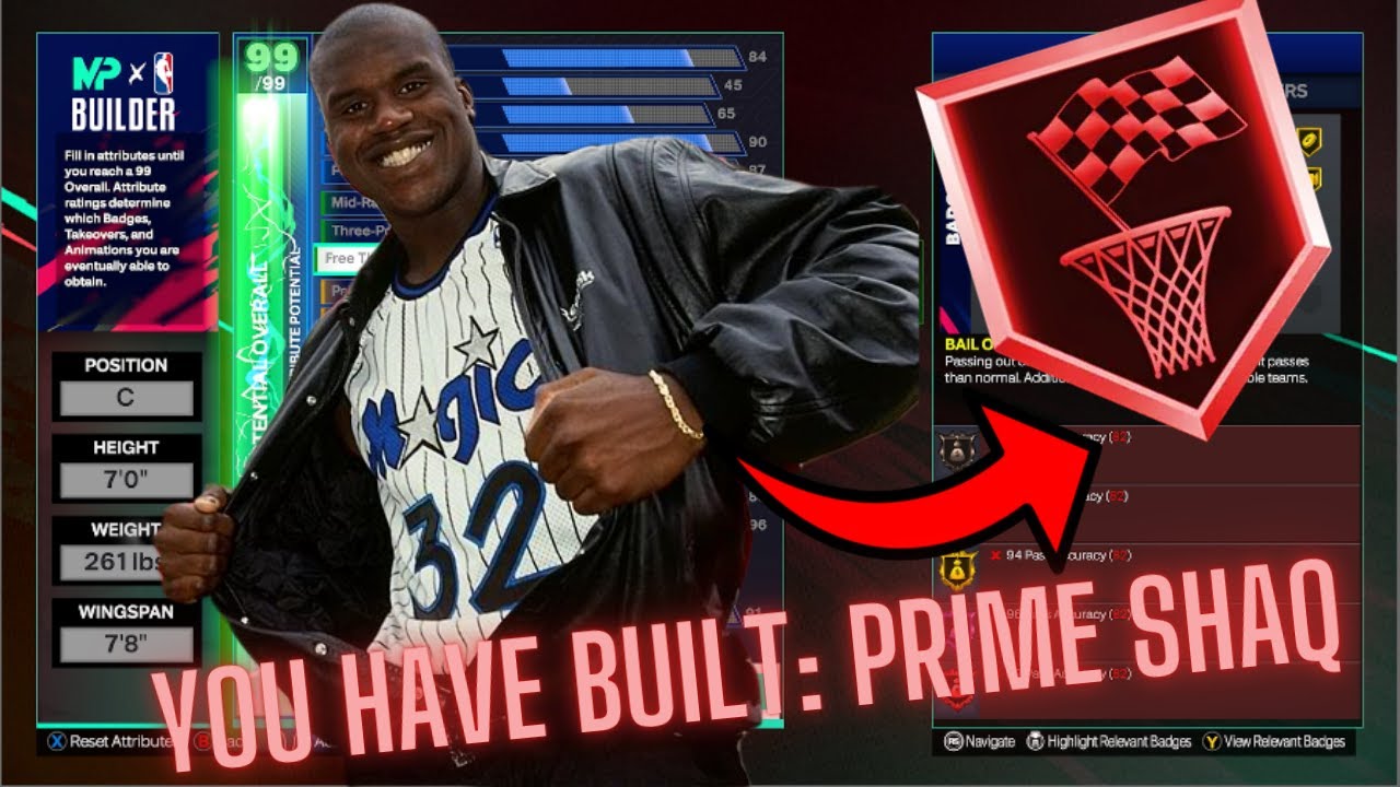 UNSTOPPABLE SHAQUILLE ONEAL BUILD IN NBA2K25 - YouTube