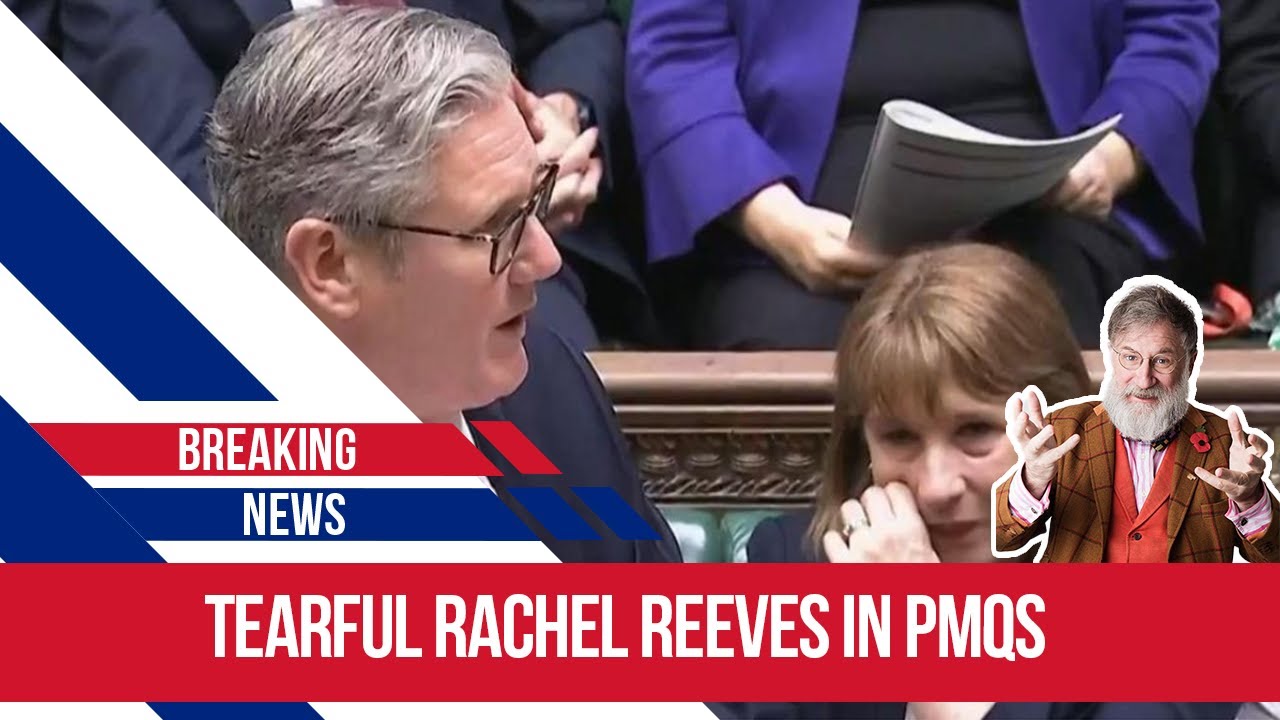 Rachel Reeves becoming emotional at PMQs - YouTube