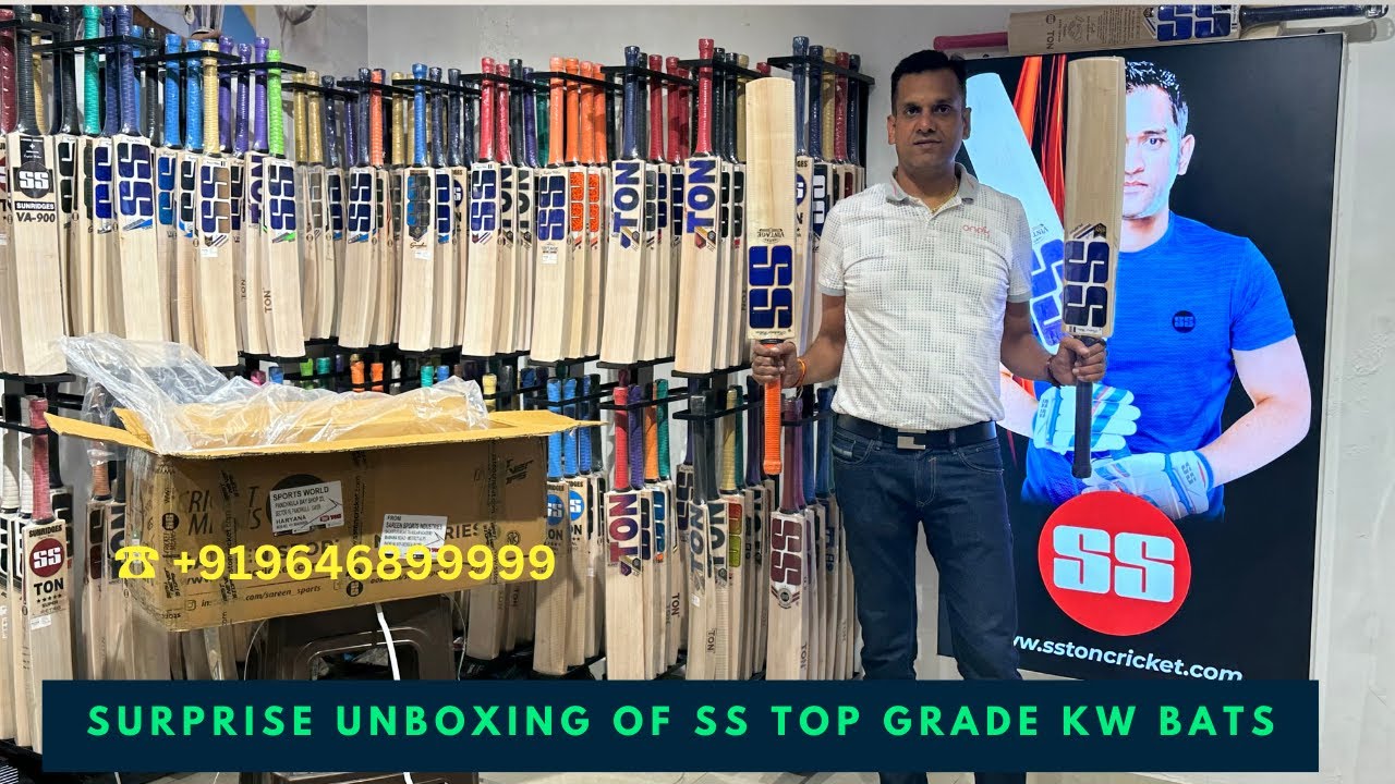 Surprise Unboxing of SS Top Grade KW Bats | Sky Player Bat | Dhoni ...