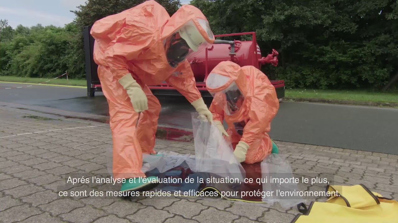 New Pig HazMat - Absorbant chimique FR - YouTube