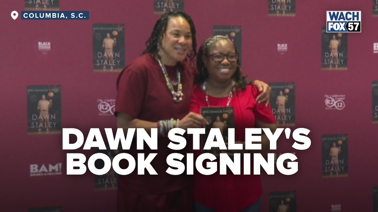 Dawn Staley Hosts Book Signing for Bestseller 'Uncommon Favor' - YouTube