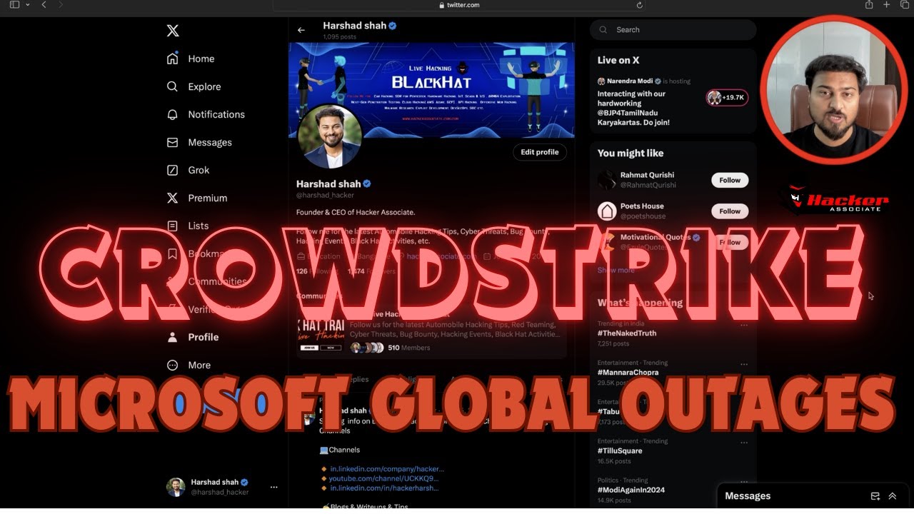 Crowdstrike and Microsoft Global Outages | Billions of Devices Affected #2024 #crowdstrike - YouTube