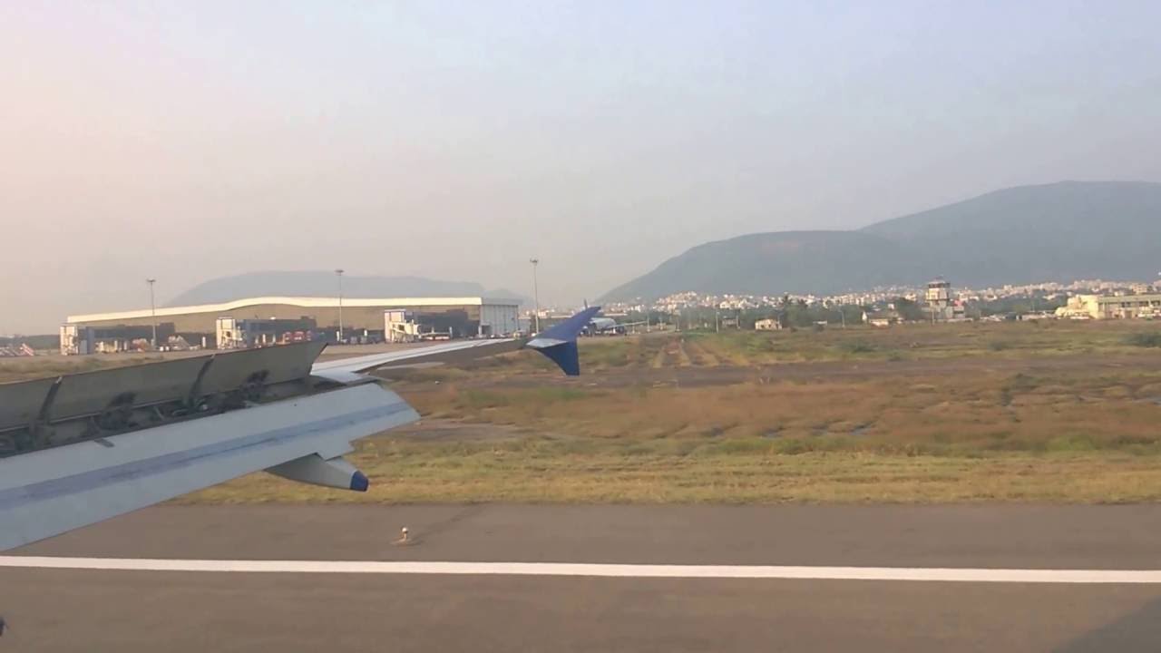Landing in Vizag International Airport(VTZ) - YouTube