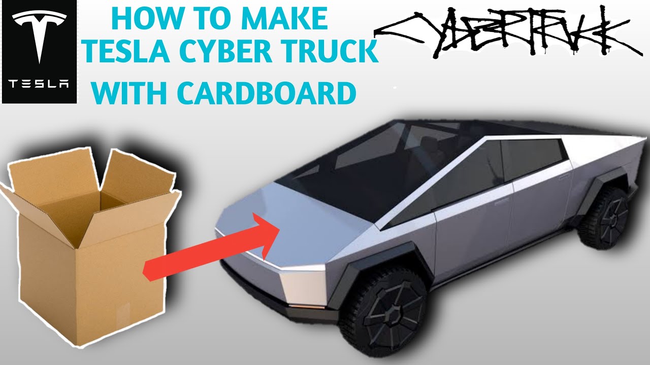 How To Make A TESLA CYBER TRUCK With Cardboard | Homemade Cyber Truck ...