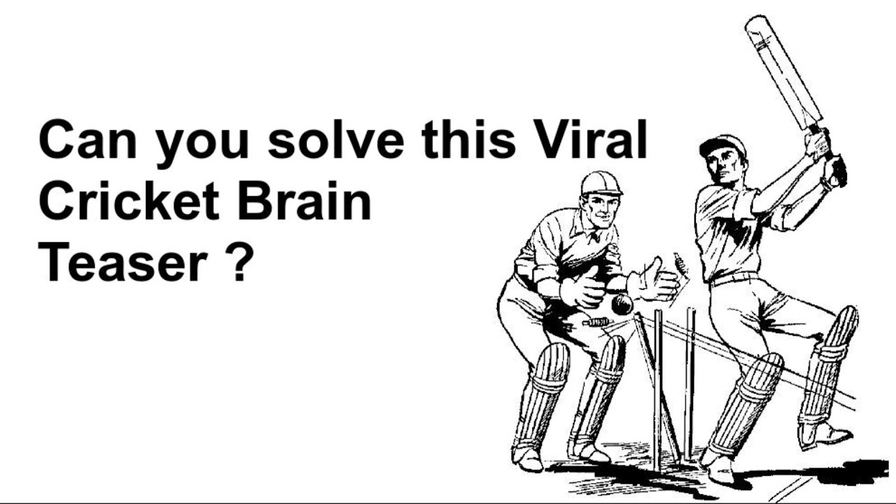 Batsman Bowled At 1st Ball - Cricket Riddle Puzzle & Brain Teaser - YouTube