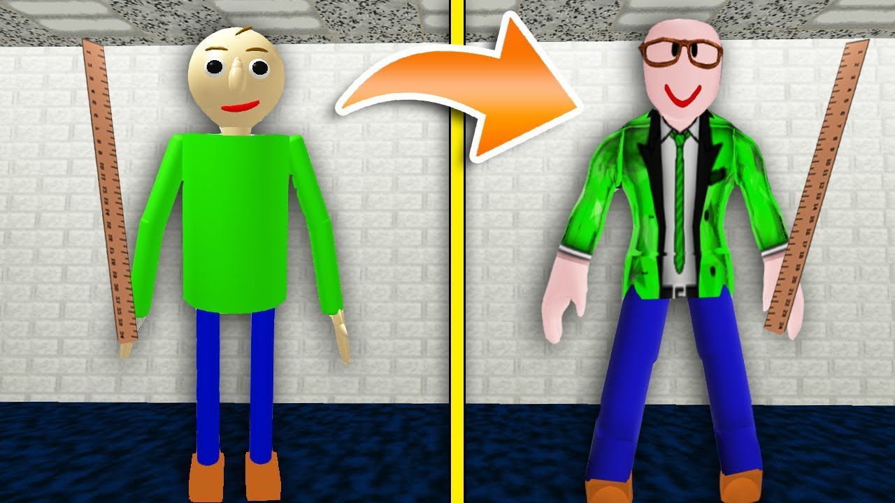 ครู Baldi หัวโล้นเปลี่ยนไปทำไมหล่อขึ้น! | Roblox Baldi Handsome - YouTube