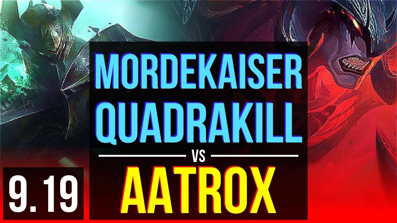Mordekaiser Vs Aatrox Top Quadrakill 3 Early Solo Kills Kda 11 2