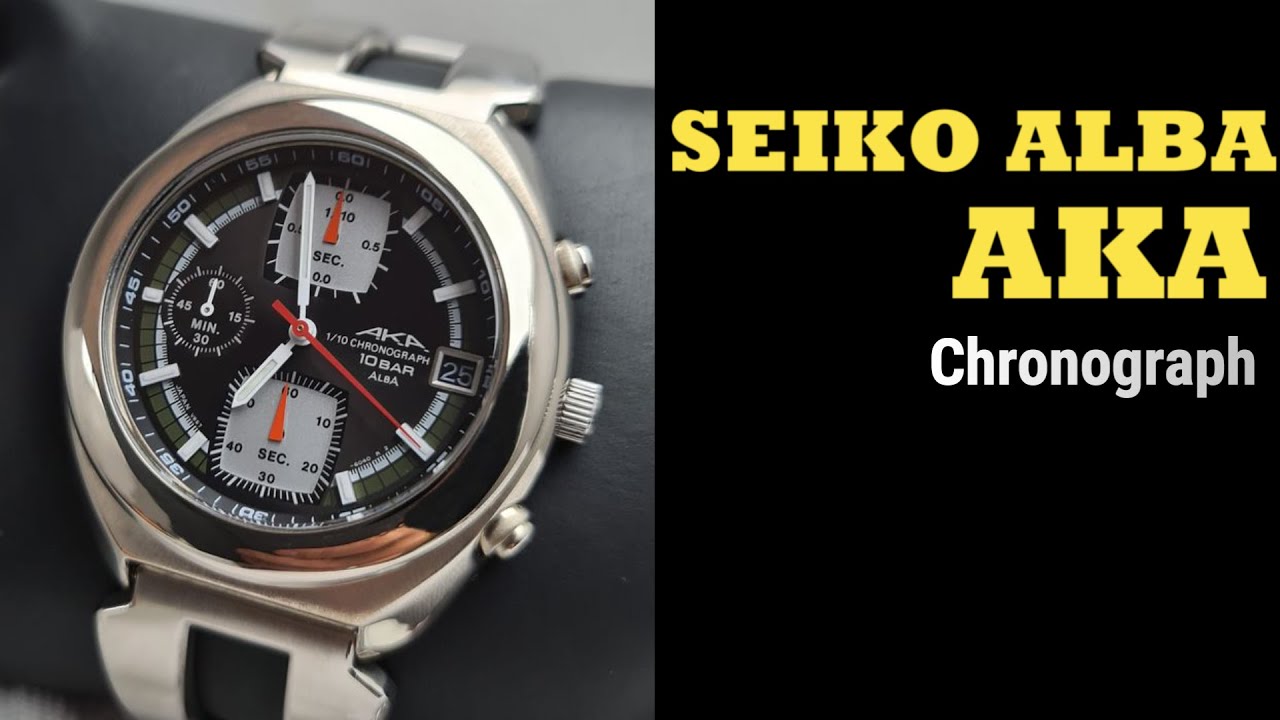 Seiko Alba AKA Chronograph - YouTube