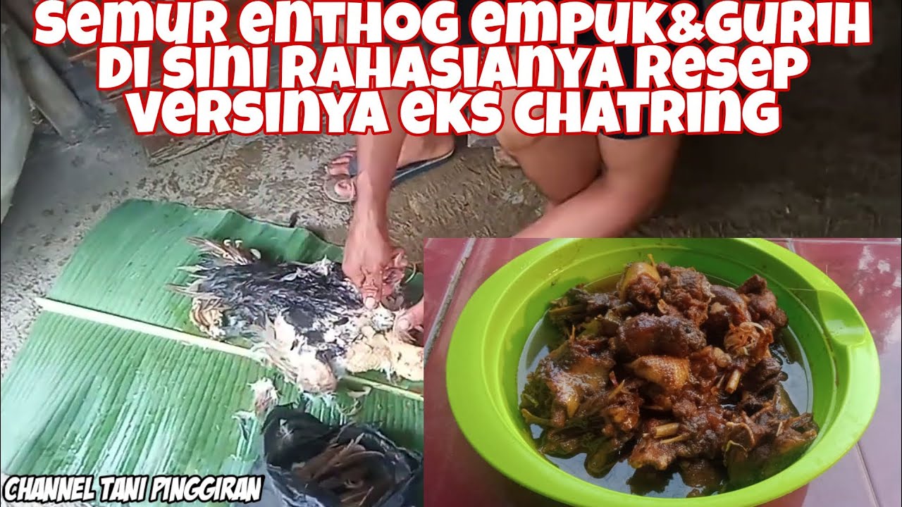 RESEP SEMUR ENTHOG. empuk dan gurih, versi nya eks chatring. - YouTube