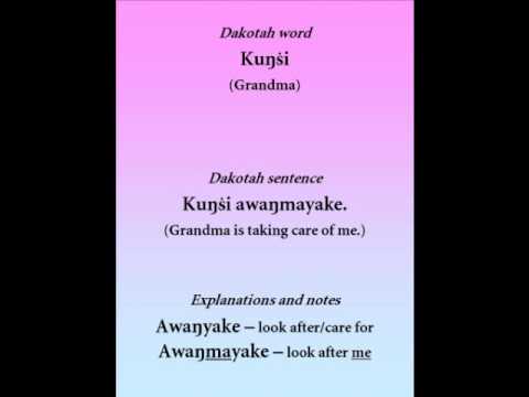 Dakota language book teacher phrase people.wmv - YouTube