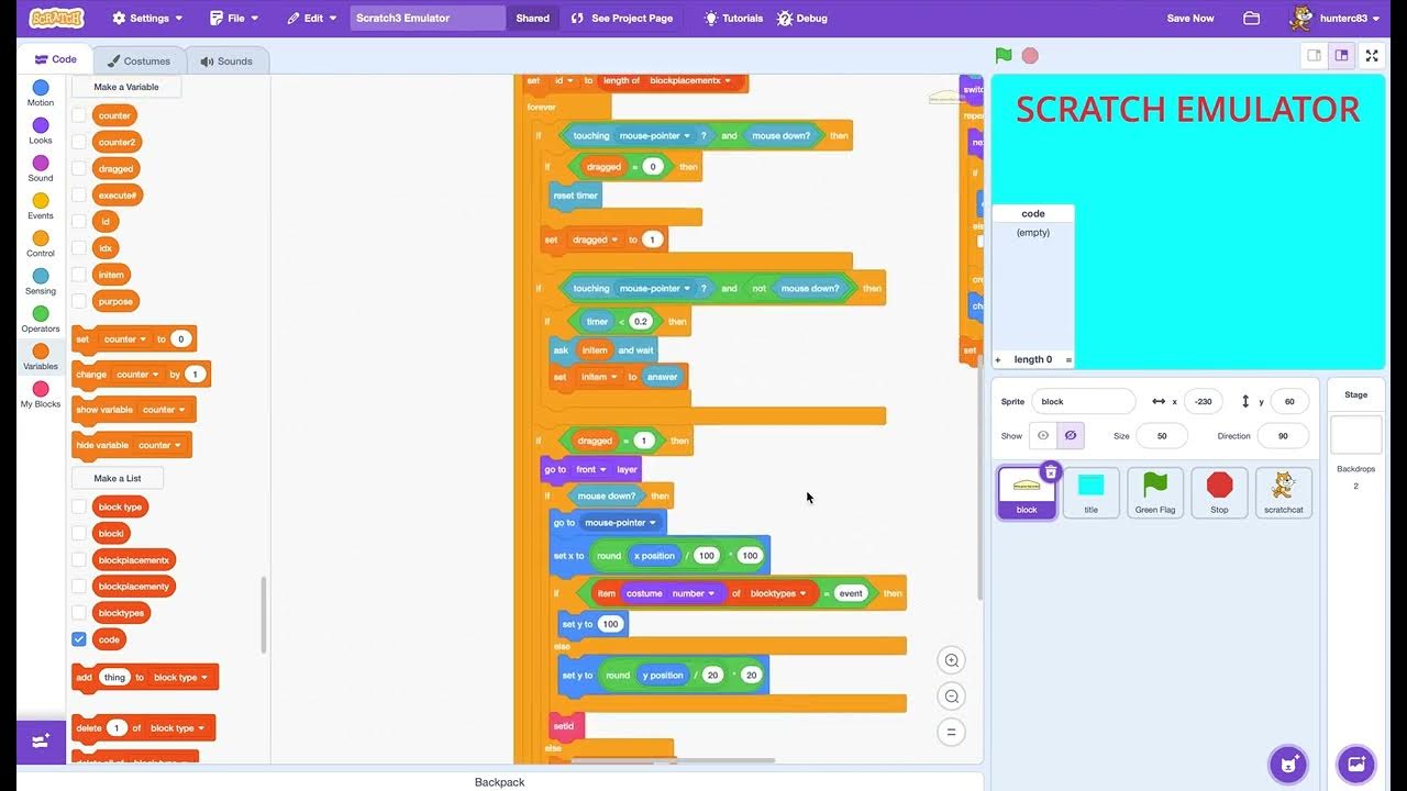Scratch in Scratch Devlog #5 - YouTube