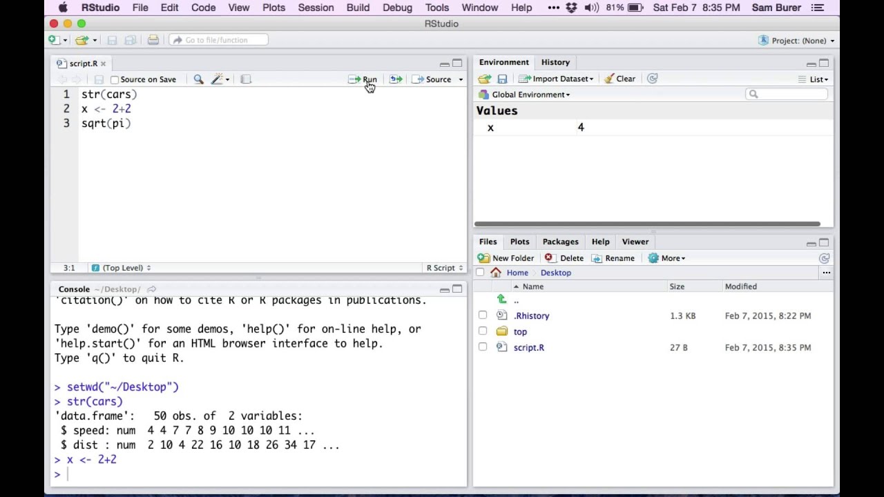 The Basics Of Scripts In R YouTube The Basics Of Scripts In R YouTube