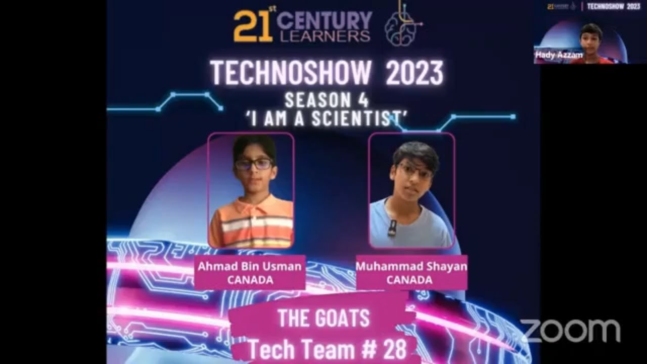 #Technoshow2023 | Shanno & Ahmed Present Team G.O.A.T!! #team28#pythonprogramming #coding# ...