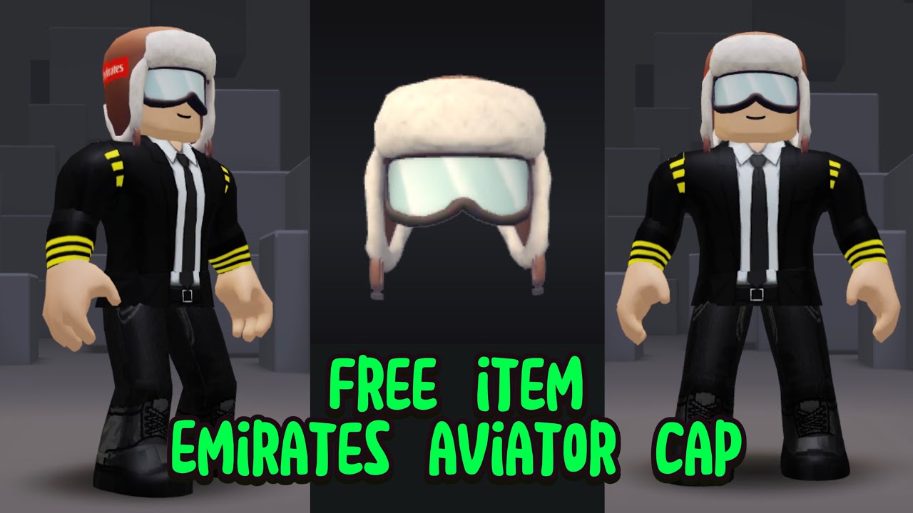 Cara Mendapatkan ITEM GRATIS EMIRATES AVIATION CAP di ROBLOX 😍😍 - YouTube