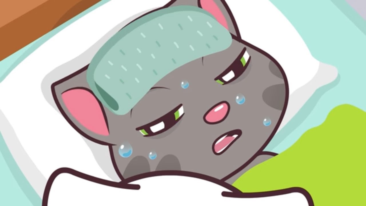 Tom's Sick Day | Talking Tom & Friends Minis | Cartoons for Kids ...