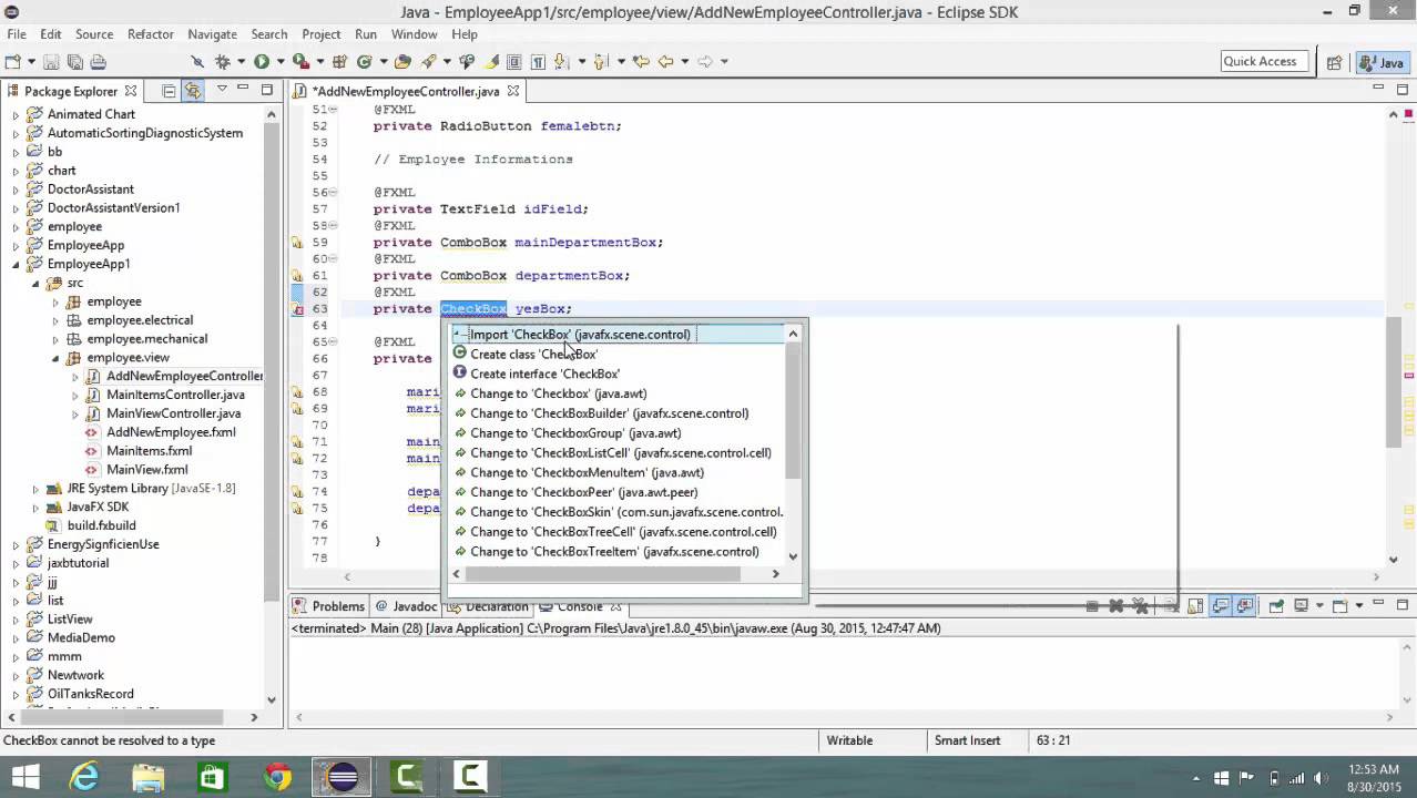 JavaFX with SceneBuilder : Lecture 12: Working with CheckBox - YouTube