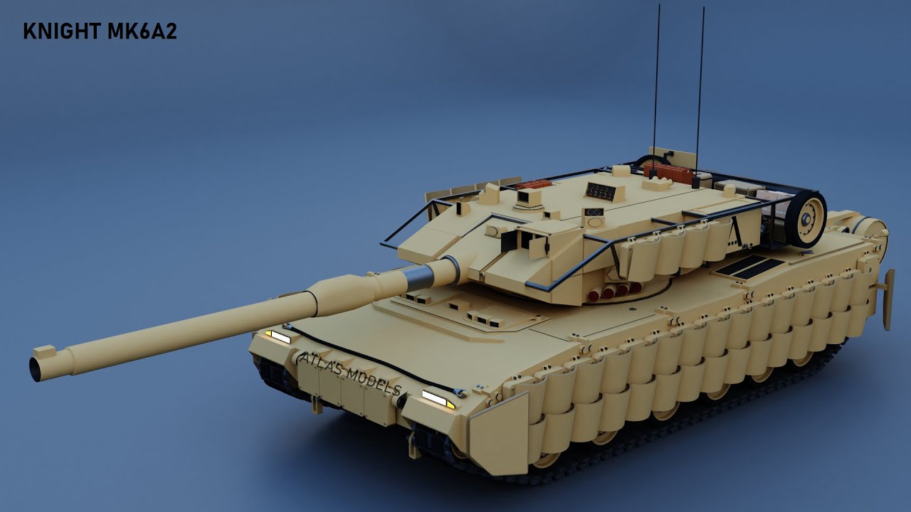 Blender 3D : Knight MK6A2 Tank - YouTube