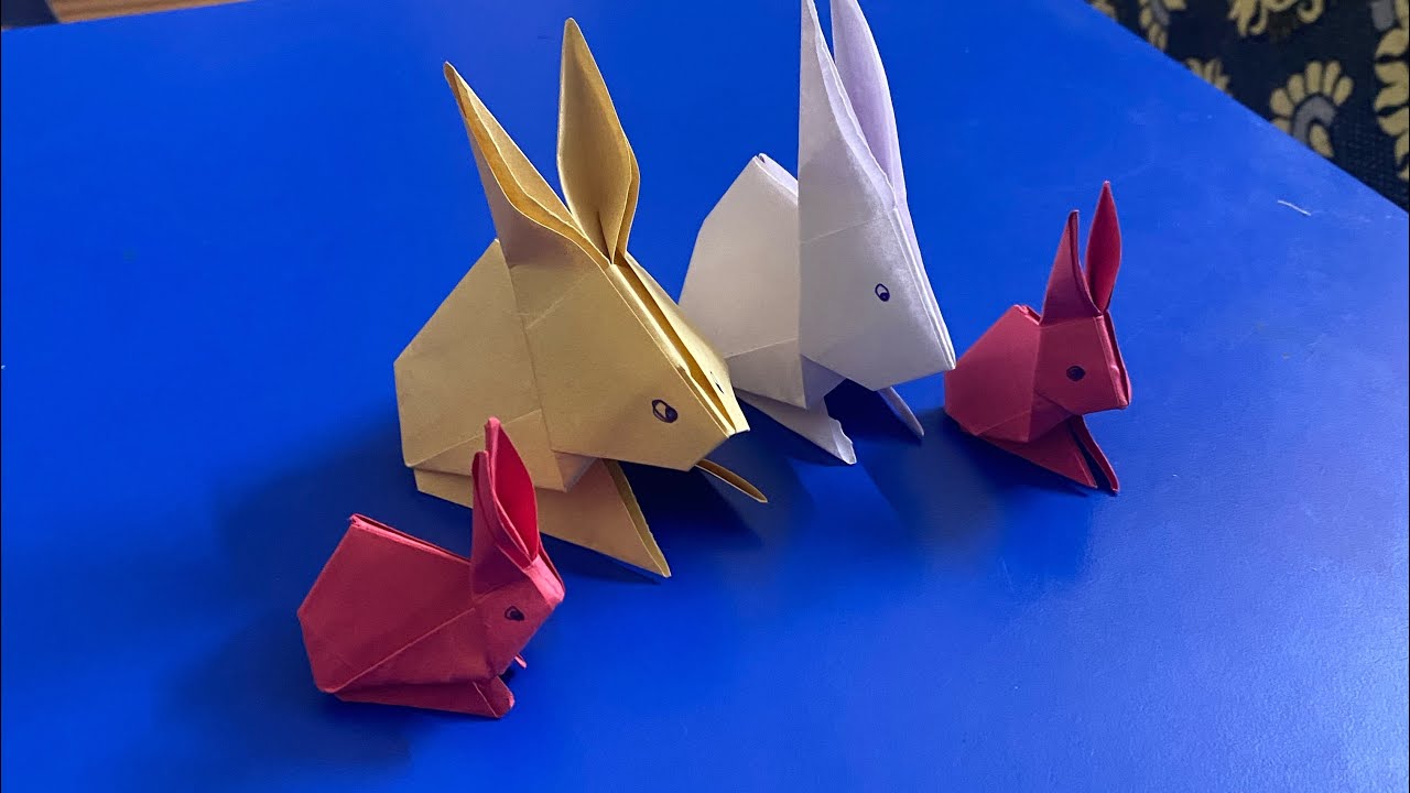 How to create paper craft rabbit - YouTube