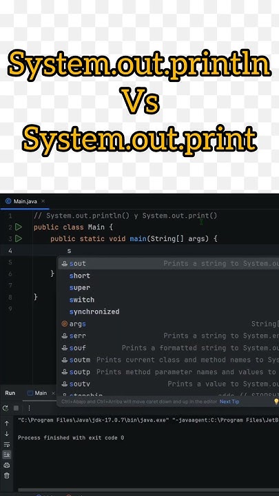 println vs print en #java #programacion #javatutorial #springboot #ingenieria #programming - YouTube
