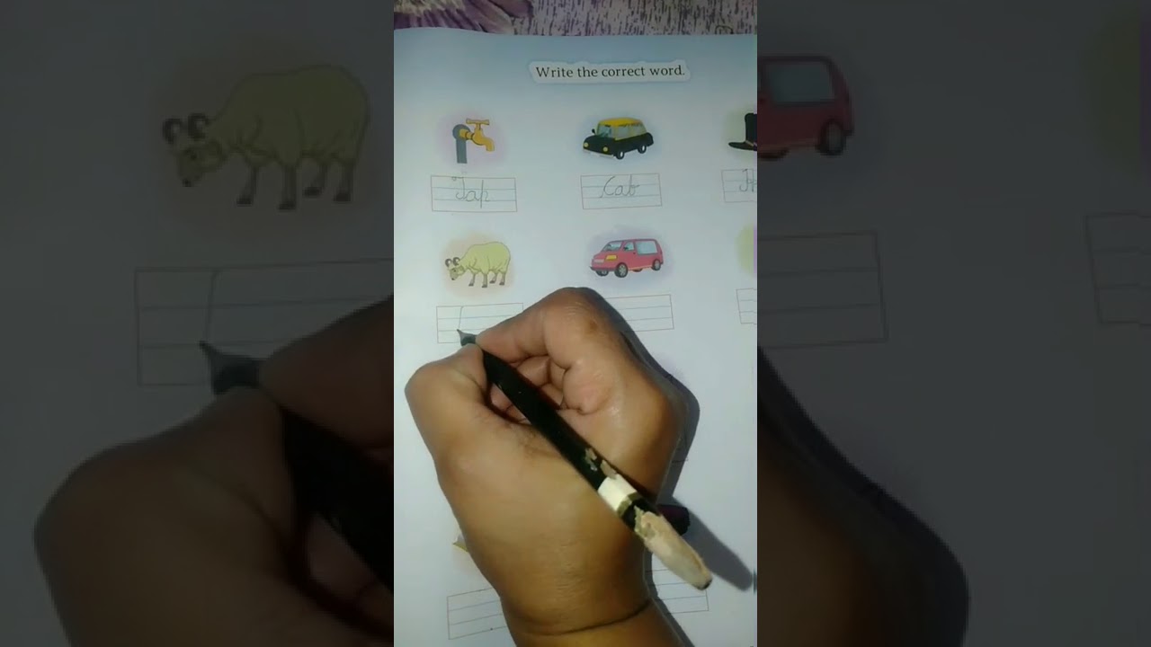 Class UKG Revision 'a' sound word with exercises - YouTube