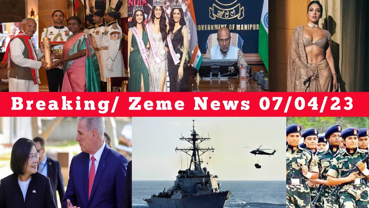 EVENING/ Zeme News 07/04/23 || Dr Ramkuiwangbe Newme Received (Padma ...