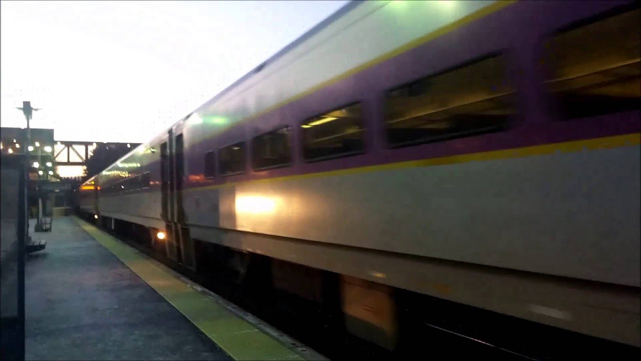 MBTA Train #1510 departing Ashland Station - YouTube