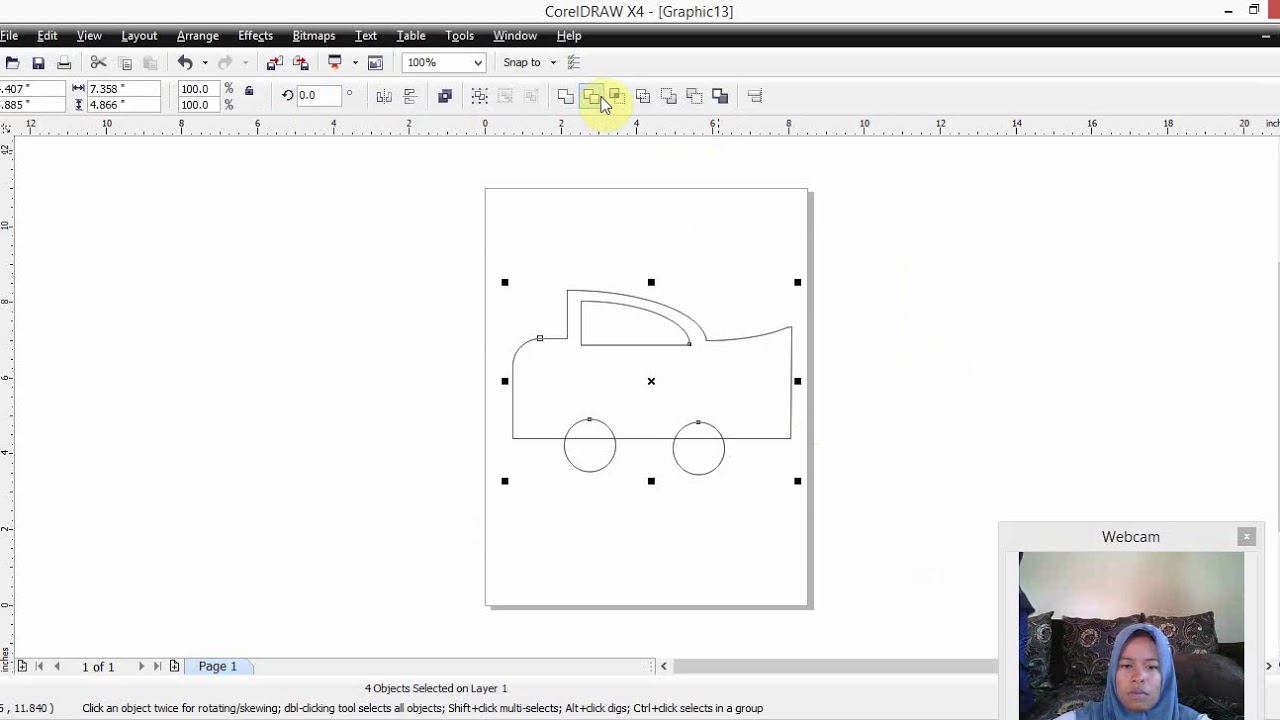TUTORIAL MEMBUAT MOBIL DENGAN CORELDRAW X4 - YouTube