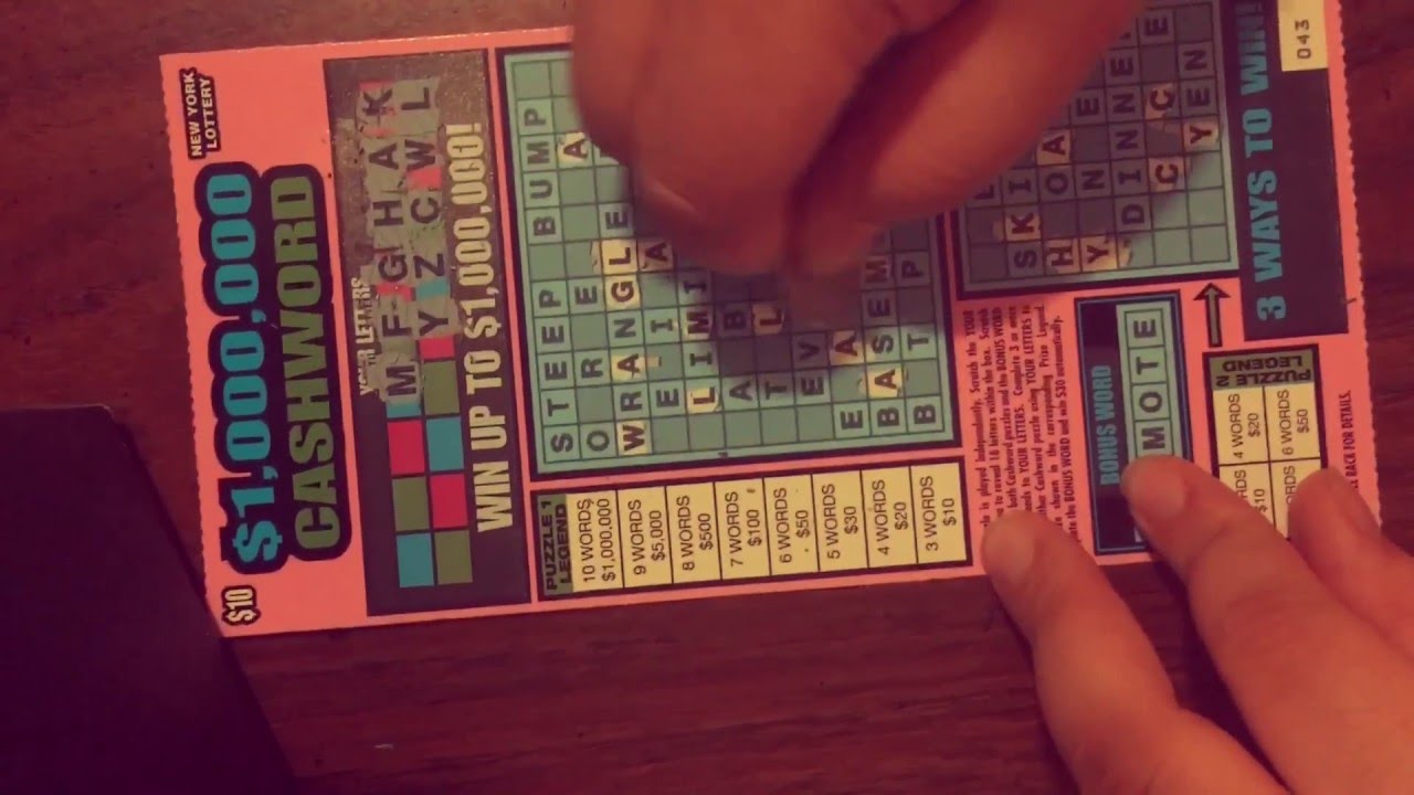$1,000,000 Cashword NewYork lottery - YouTube