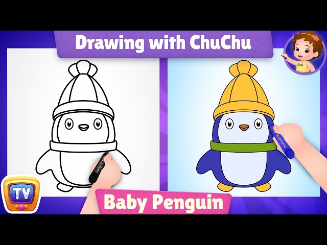 How to Draw a Penguin? - More Drawings with ChuChu - ChuChu TV Drawing ...