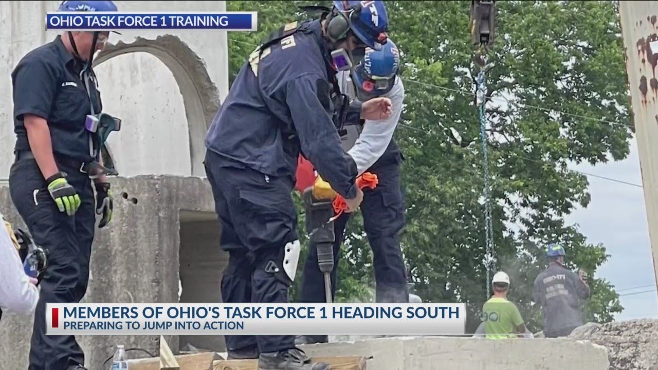 Ohio Task Force 1 heads south - YouTube