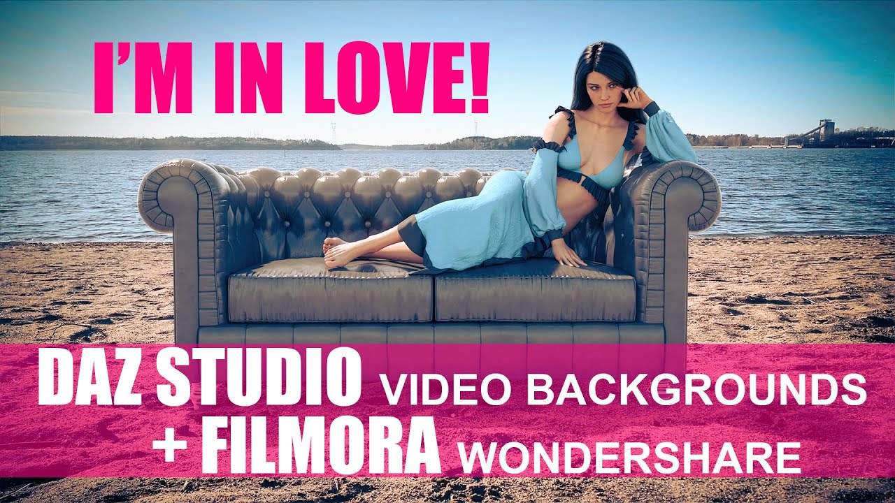 Stunning DAZ Studio Video Backgrounds In Filmora Wondershare 14 - YouTube