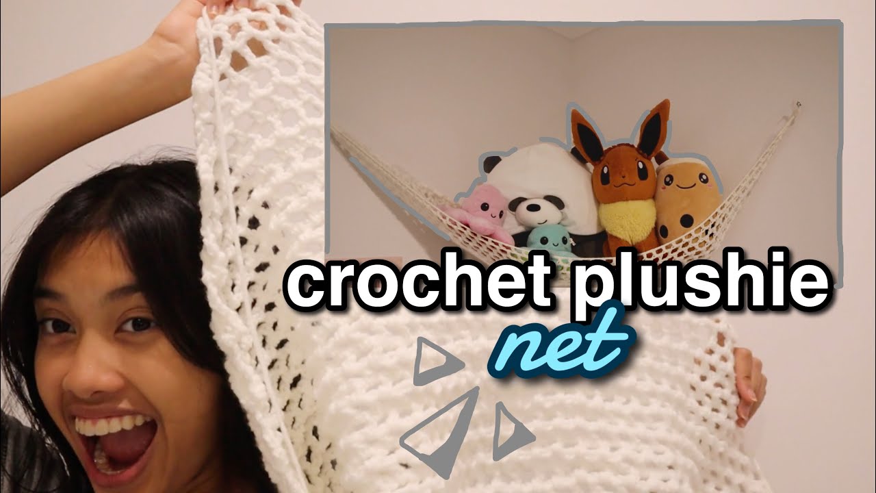 crocheting a toy net! (for plushies hehe) - YouTube