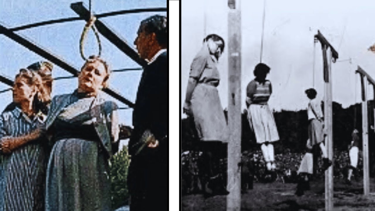 The PUBLIC Executions Of The FEMALE Guards at Bergen Belsen - YouTube