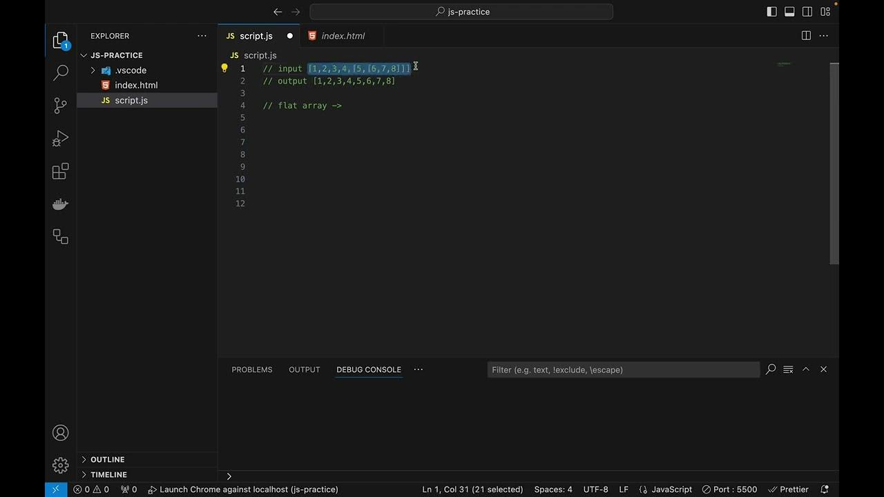 flat array using recursion - YouTube
