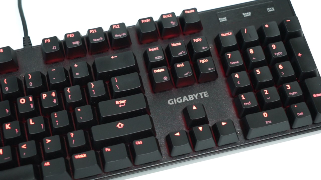 GIGABYTE Force K85 Keyboard - RGB LED Effect I - YouTube
