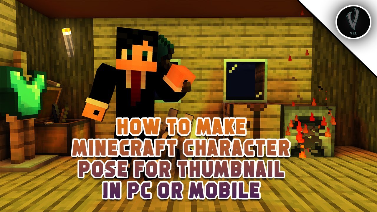 How To Make Minecraft Character Pose Thumbnail | PC & Mobile - YouTube