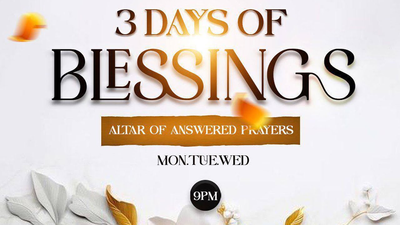 3 DAYS OF BLESSINGS || DAY 3 || AOAP || 18TH SEPTEMBER 2024 - YouTube