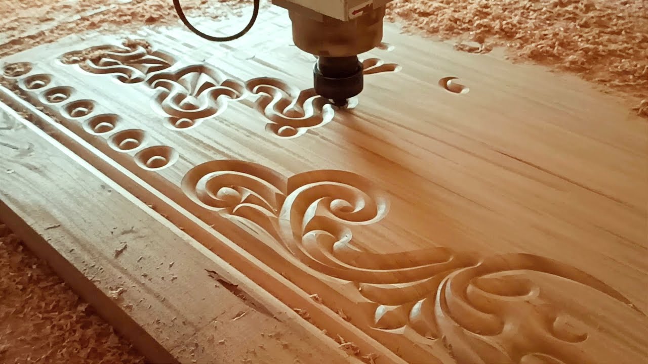 Woodworking Shows: Fantastic Rhythmic CNC Wooden Door Carving 🫶 CNC ...