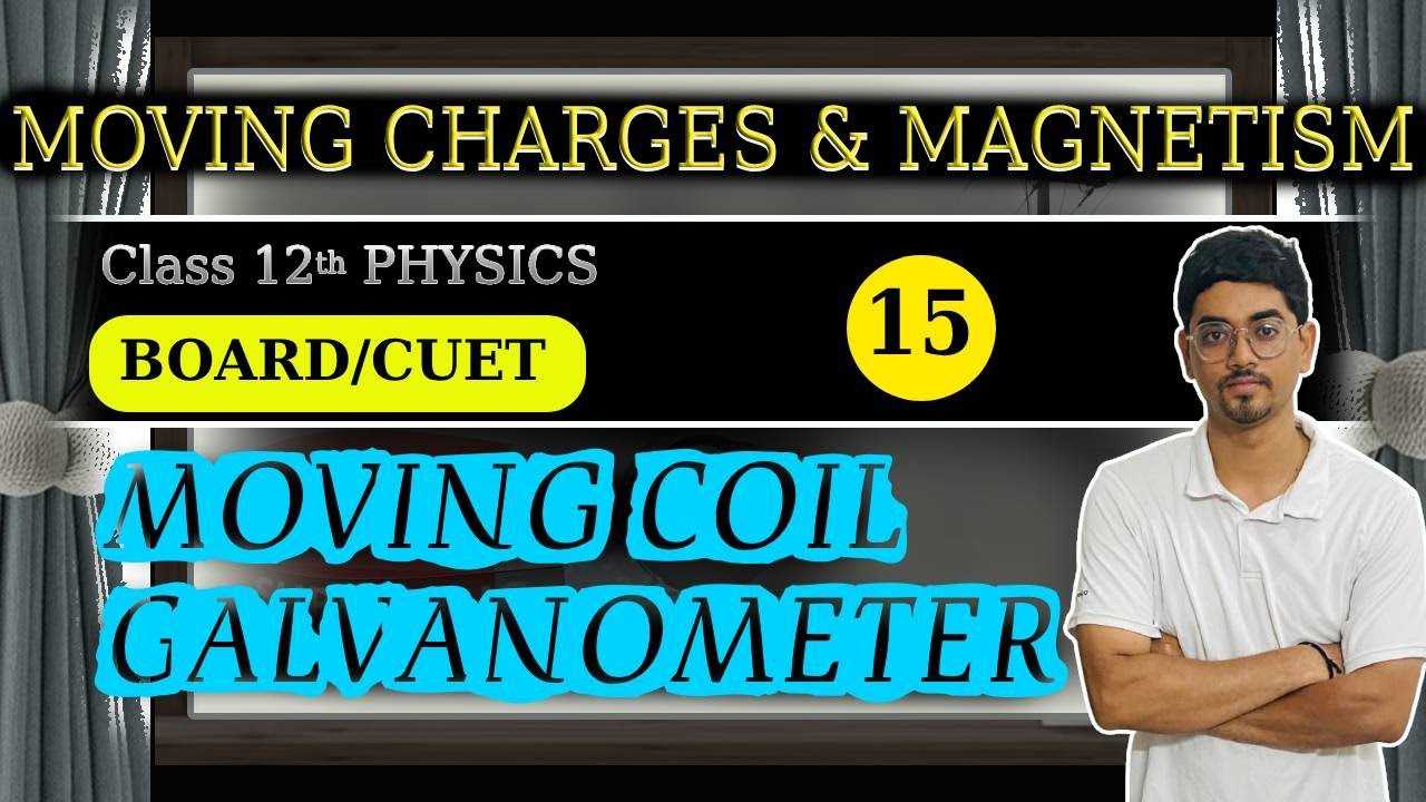 Moving coil Galvanometer class 12th | Magnetic effect of current 15 | Physics Class 12th , NEET ...