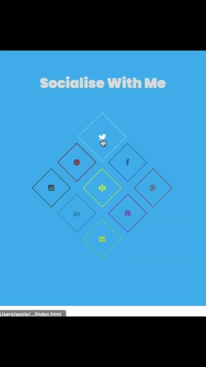 Social Icons Hover Source Code Link In First Comment Html Css Js