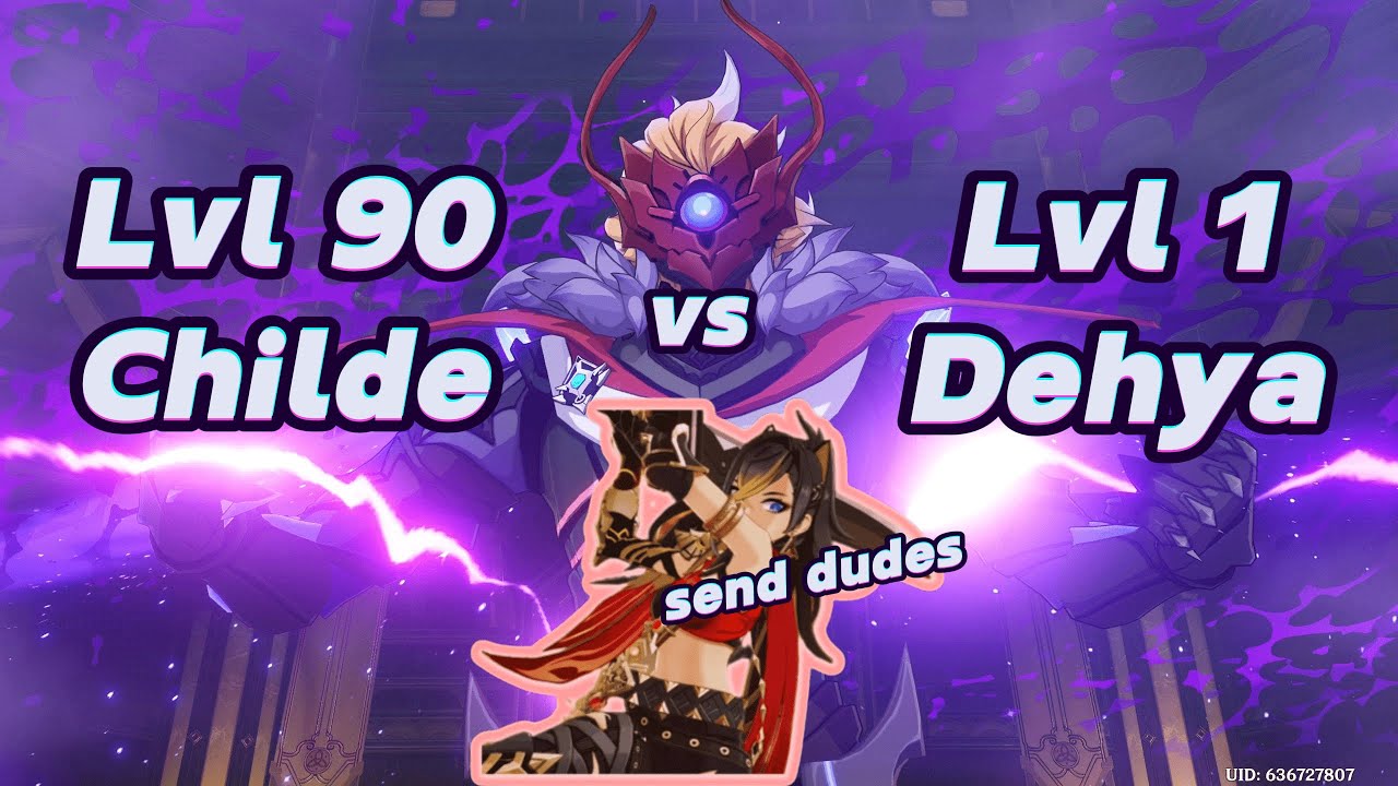 Can YOU Beat Childe with a Lvl 1 Dehya? - YouTube