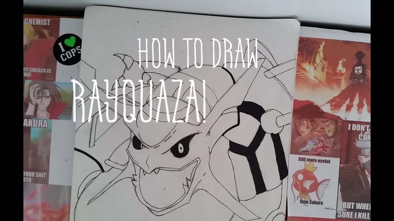 How to Draw: Rayquaza - YouTube