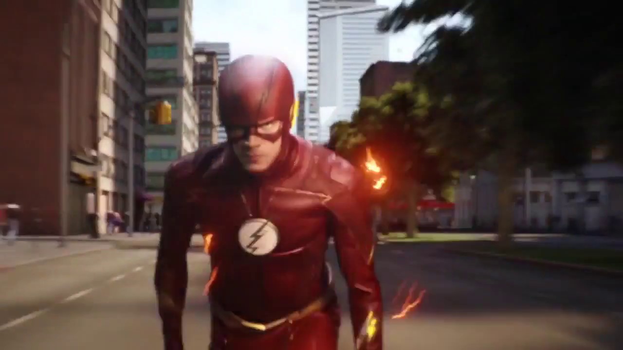 the flash 4x01 the flash vs samuroid - YouTube