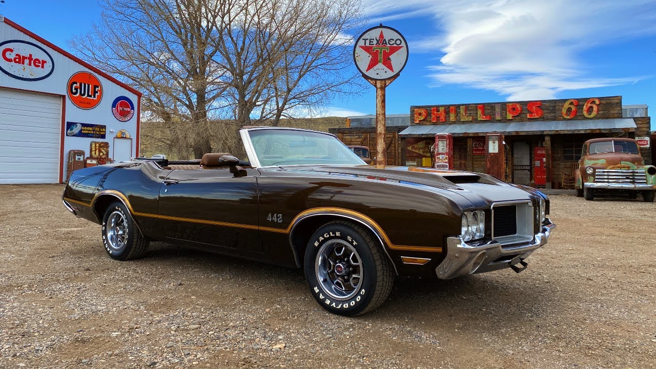 1971 Olds 442 Convertible - YouTube