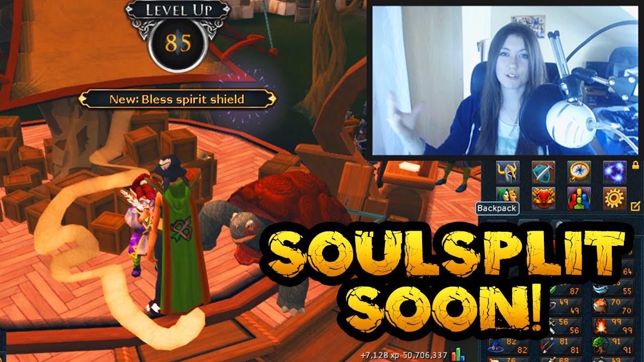 Runescape - Soulsplit Soon, 85 Prayer Achieved! [Facecam] - YouTube